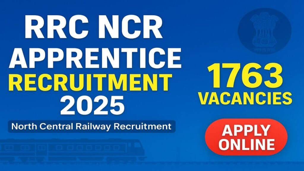 RRC NCR Apprentice Recruitment 2025 – Apply Online for 1763 Apprentice ...