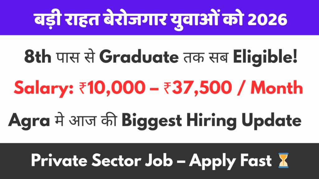 New Bharti Update 2026 - District Employment Office Agra